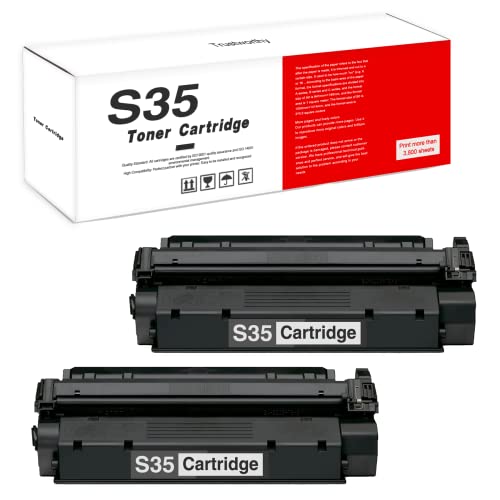 (2 Black) Cartridge S35 Black Toner Cartridge Replacement for Canon S35 D320 D340 D310 D383 L170 L360 L380 PC-D320 PC-D340 Printer Toner.