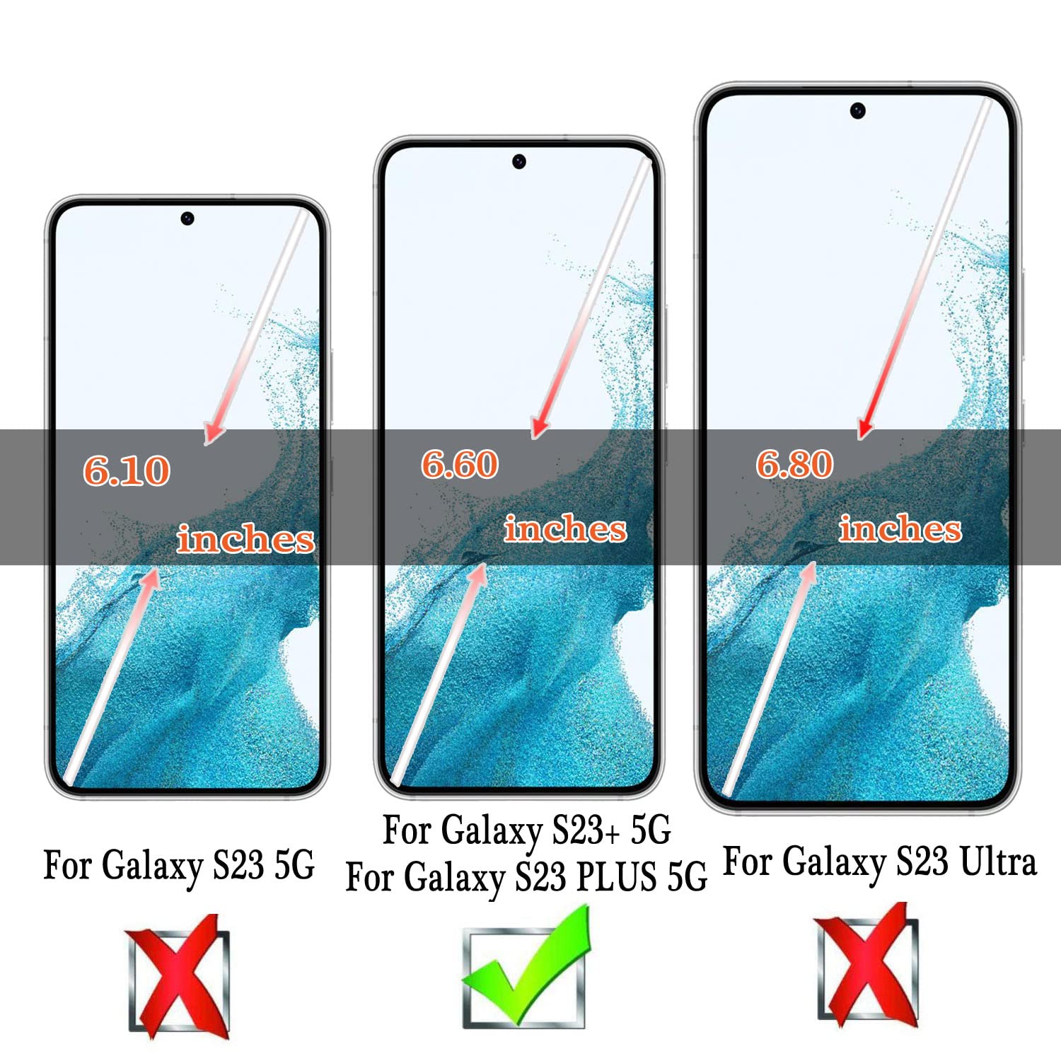 (3 Pack) Beukei Compatible for Samsung Galaxy S23 PLUS 5G (Galaxy S23+ 5G) [6.6 Inch Display Support Fingerprint Unlock] Screen Protector Tempered Glass, Touch Sensitive,Case Friendly, 9H Hardness [Not For S23 Ultra]
