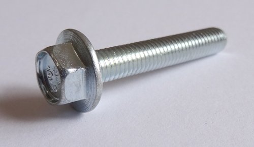 (25) M5-0.8 x 30mm JIS Hex Head Flange Bolt - Small Head, Class 10.9 Zinc
