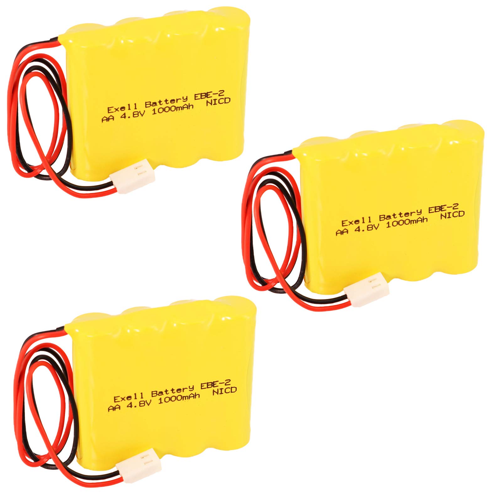(3-Pack) Emergency/Exit Lighting Battery Fits and Replaces Dual Lite 120790, Dual Lite 12-790, ANIC0754, NABC 721259000 Kaufel 850.0060 AA/4 Kaufel 850.006 NIC0754 19353 Dual Lite 12 790