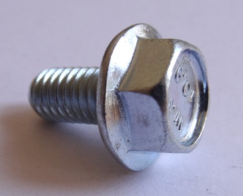 (25) M6-1.0 x 12mm JIS Hex Head Flange Bolt - Small Head, Class 10.9 Zinc