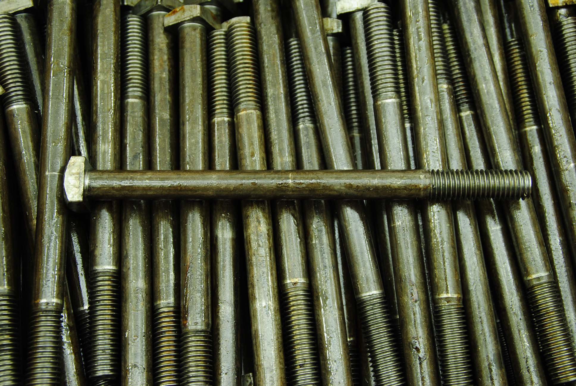 (15) Square Head 1/2-13 x 7 Bolts Unplated A307 3/4" Sq