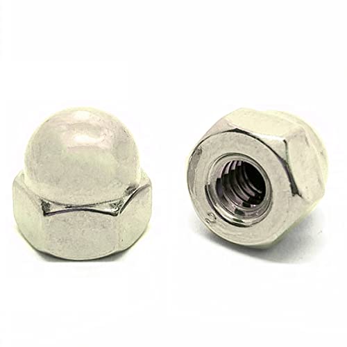 (8000 Pieces) #8-32 Nickel Plated Domed Acorn Cap Nuts