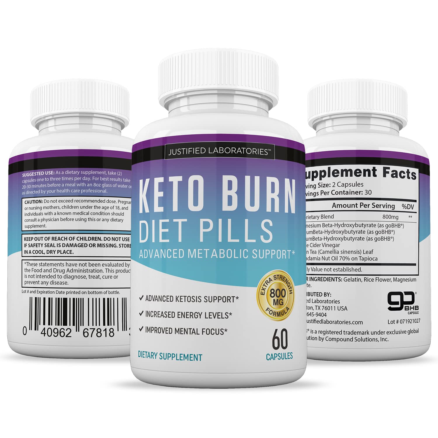 (2 Pack) Keto Diet Burn Diet Pills Advanced Ketogenic Support Exogenous Ketones Ketosis for Men Women 120 Capsules