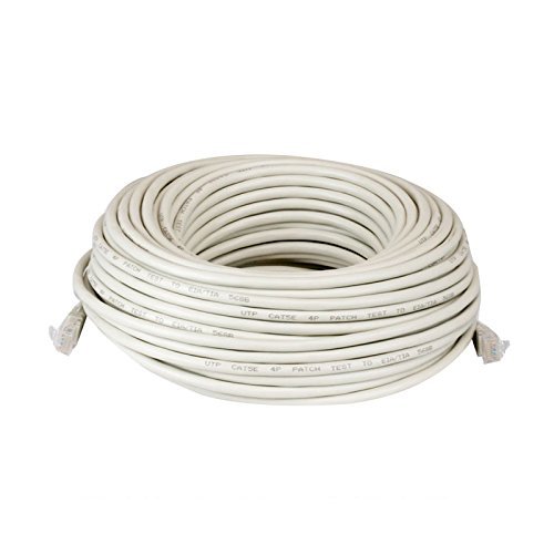 (4) 100 Feet Cat5e Ethernet Patch Cables - RJ45 Network Wire Cord for PoE Switch ( 4 Pack, 100 FT - 30.5 Meter )