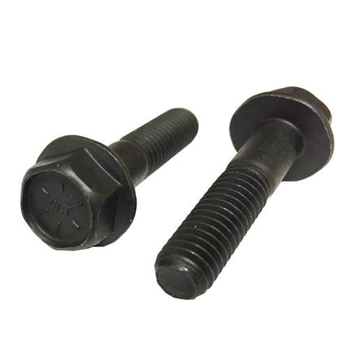 (3) 3/8-16x2-1/2 Grade 8 Hex Flange Bolts Frame Cap Screws Phos & Oil