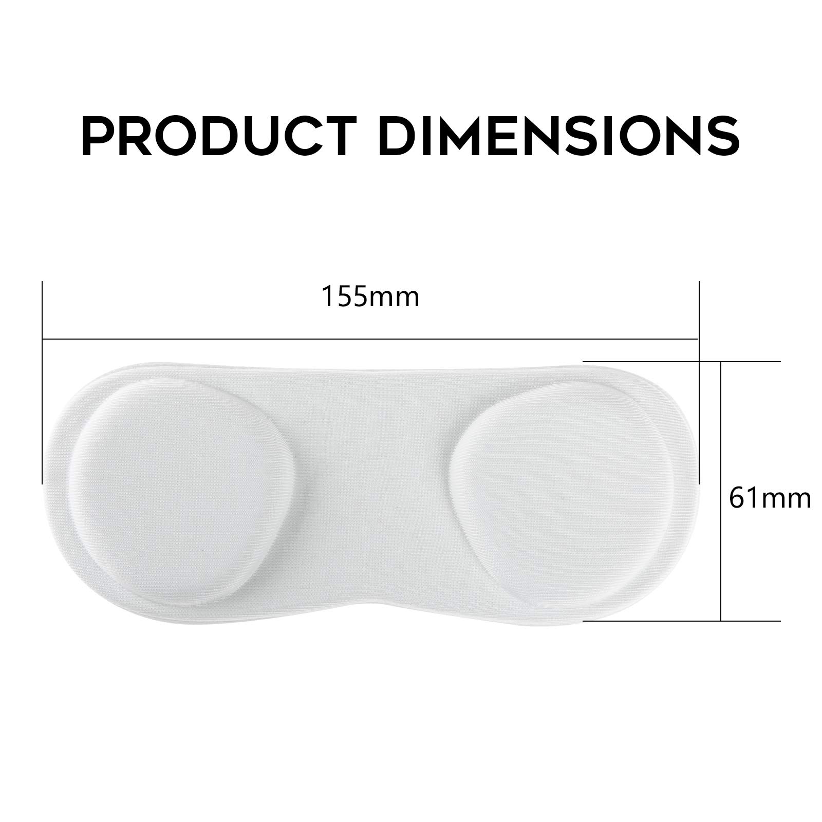 (2 Pack) Seltureone Compatible for Quest 2 VR Lens Protect Cover Dust Proof Cover, Washable Protective Sleeve, Black, White