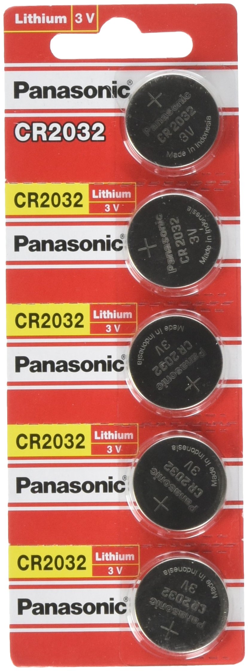 (4pcs Plus ONE Free Battery) PANASONIC Cr2032 3v Lithium Coin Cell Battery for Misfit Shine Sh0az Personal Physical Activity Monitor by A World of Deals