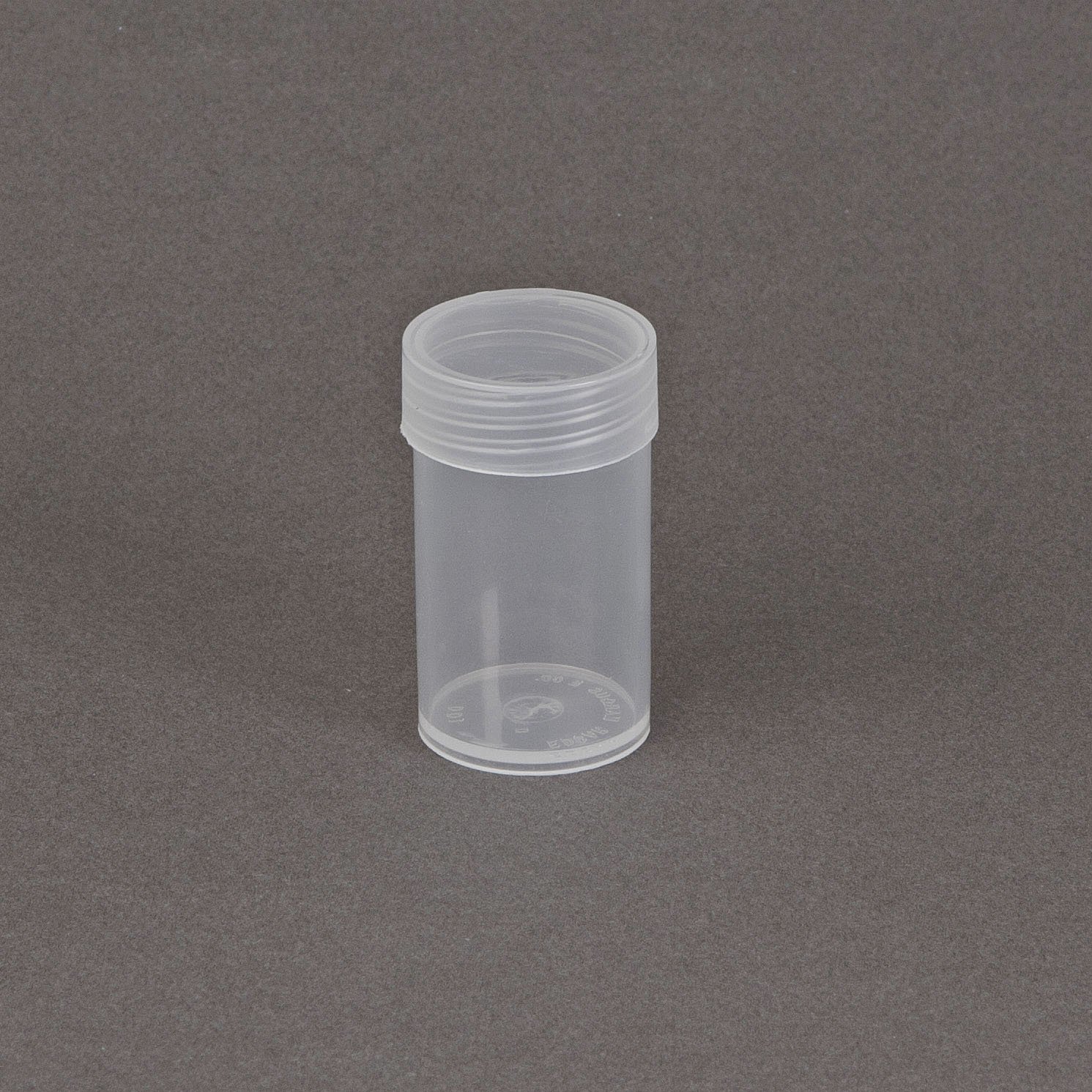 (5) Edgar Marcus Brand Round Clear Plastic (Small Dollars) Size Coin Storage Tube Holders with Screw on Lid