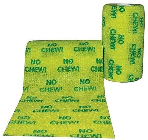 (6 PACK) PETFLEX NO CHEW BANDAGE 4" BY 5 YARDS EACH ROLL