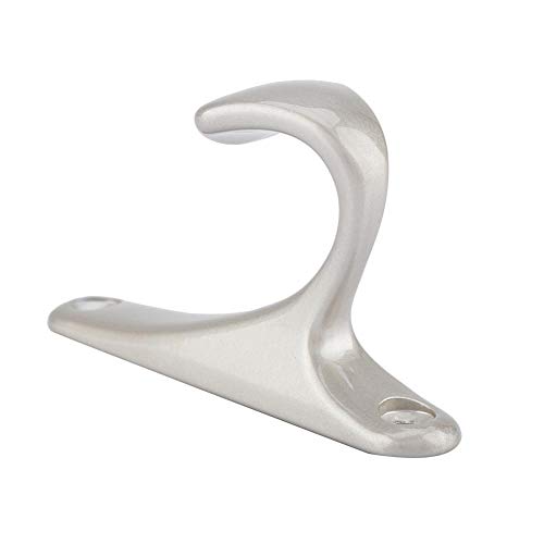 (Pack of 3) Wall Mounted Coat Rack Hanger Towel Clothes Hat Hook for Bathroom Closet Room Kitchen Double Hole Fixation(Matte Nickel)
