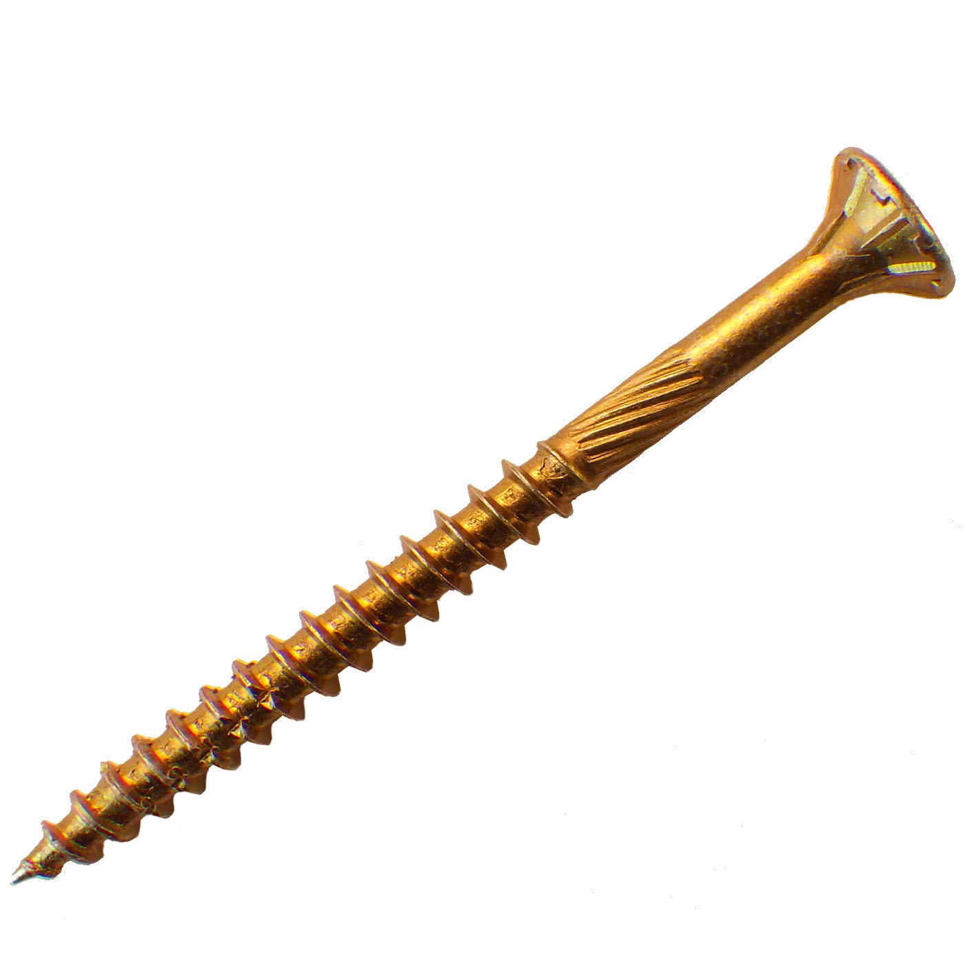 (5 Lb) Big Timber 5YTX92 9 x 2-Inch Gold Star Flat Head Screws Approx. 585