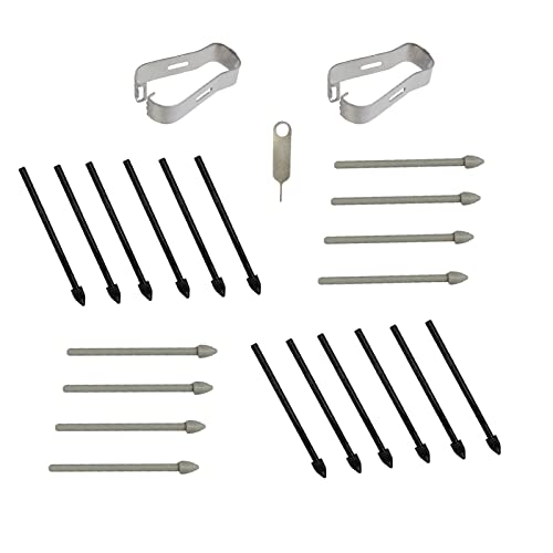 (20pcs Pack) Tab s7 s Pen Nibs Replacement Stylus Tips for Samsung Galaxy tab s7,s7 Plus (Black/Gray)