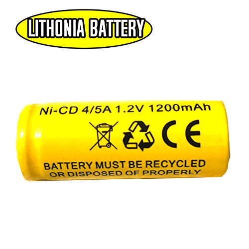 (3 Pack) 1.2v 1200mah Ni-cd Battery Replacment for Exit Sign Emergency Light Lithonia LES ELN LRES ELN Lithonia ELB1201N ELB-1210N ELB-1201N Sanyo KR-1200AUL KR1100AE KR-1500AUL