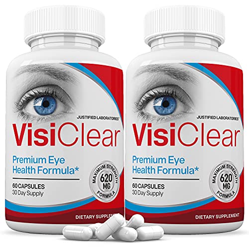 (2 Pack) Visiclear Advanced 620MG Eye Health Formula Supports Healthy Vision Eyes Sight 120 Capsules