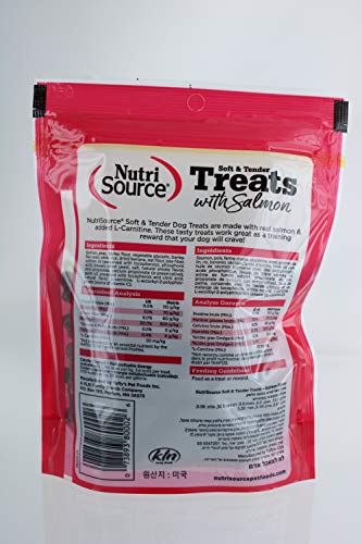 (3 Pack) Nutri Source Soft/Tender Dog Treat Flavor: Salmon 6-Ounces