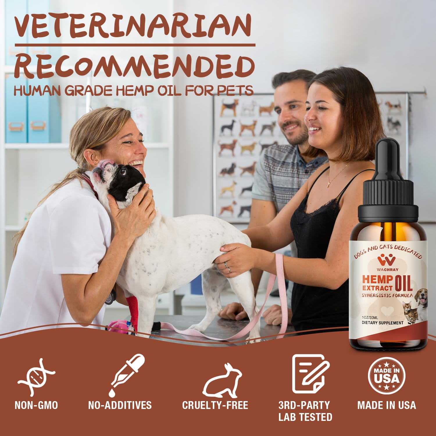 (2-Pack) Hemp Oil for Dogs Cats - Calming Drops Dog Relaxants - Help Pets Anxiety Stress Hip & Joint Pain Arthritis Sеizures Rеlief - Skin Нiр Jоint Hеalth - Organic Pet Hemp Oil Drops