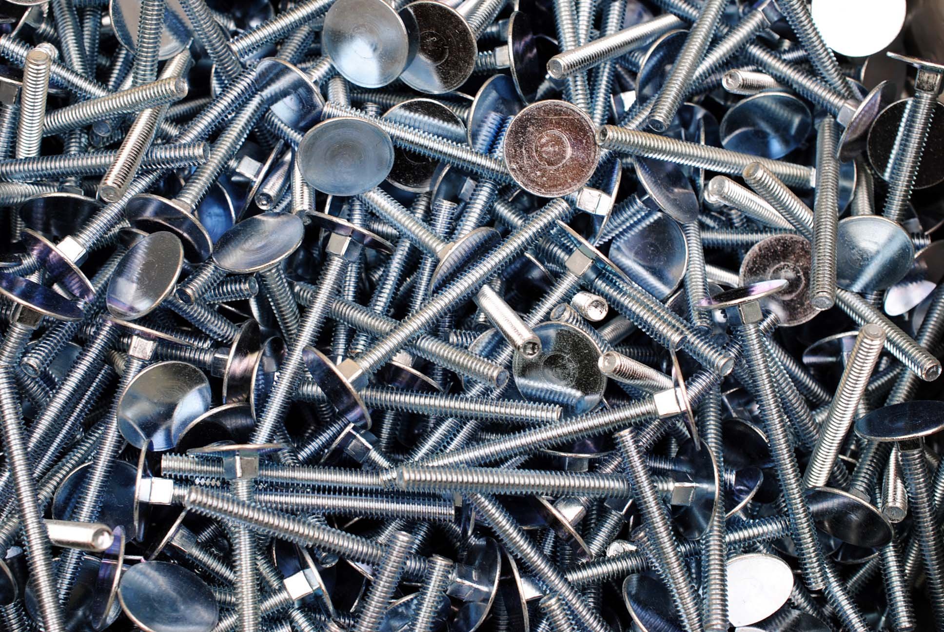 (75) Flat Elevator Bolt 1/4-20 x 3 Flush Mount Zinc Plated