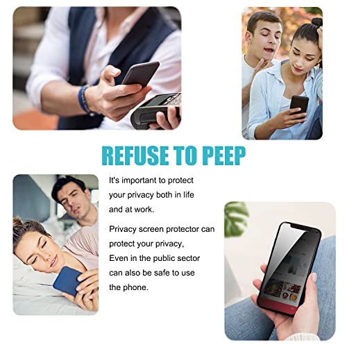 [2 Pack] Privacy Screen Protector for iPhone 11 Pro Max/iPhone Xs Max Anti-Spy Tempered Glass Film Upgrade 9H Hardness Case Friendly Easy Installation Bubble Free 3D Touch Support [6.5 inch]