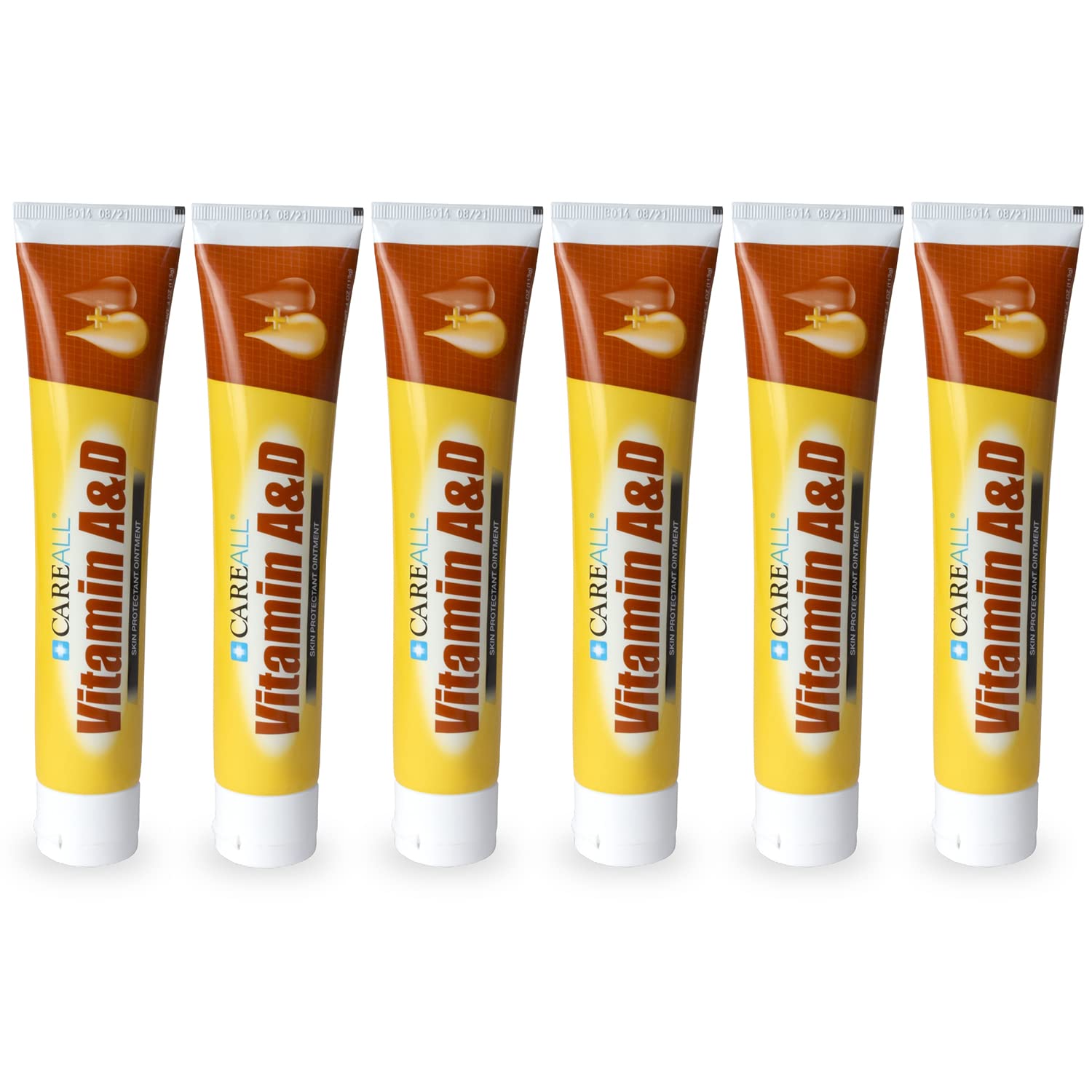 (6 Tubes) CareALL 4oz Vitamin A&D Ointment with Lanolin Diaper Rash and Skin Protectant
