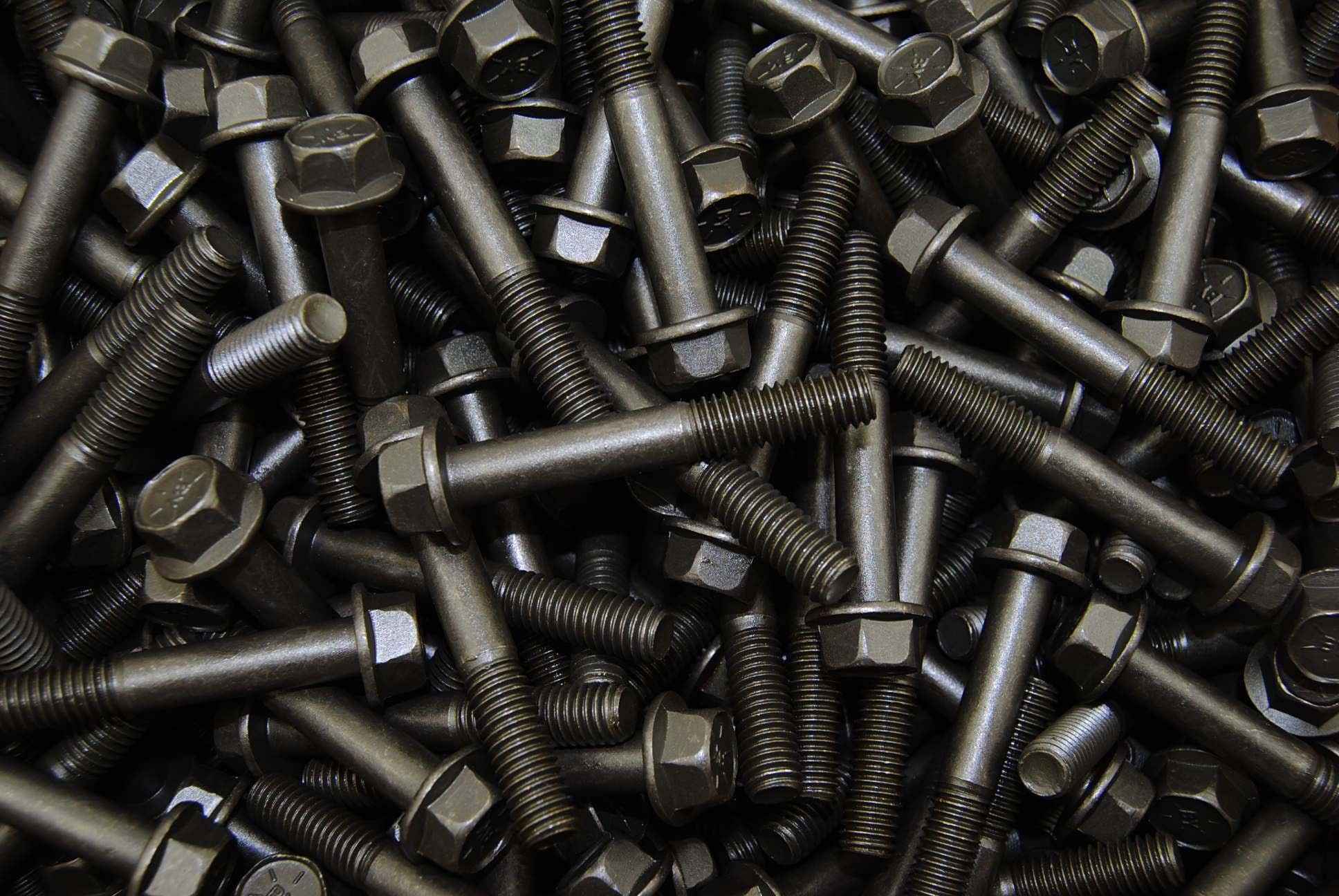 (65) Grade 8 Hex Head Flange Bolts 3/8-16 x 2-1/2 Cap Screw