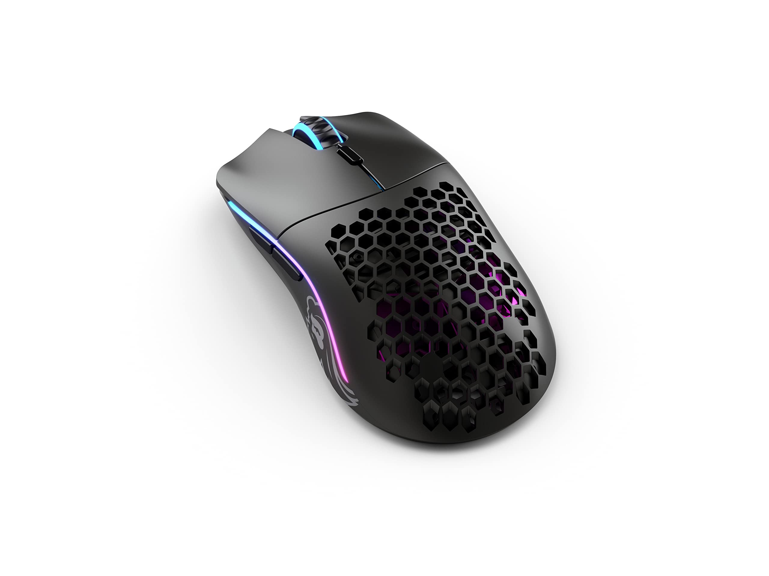 (Mouse + Grip Tape) Glorious Model O Wireless Gaming Mouse - RGB 69g Lightweight Wireless Gaming Mouse (Matte Black) + Glorious Gaming Mouse Grip Tape (Model O) (Bundle)