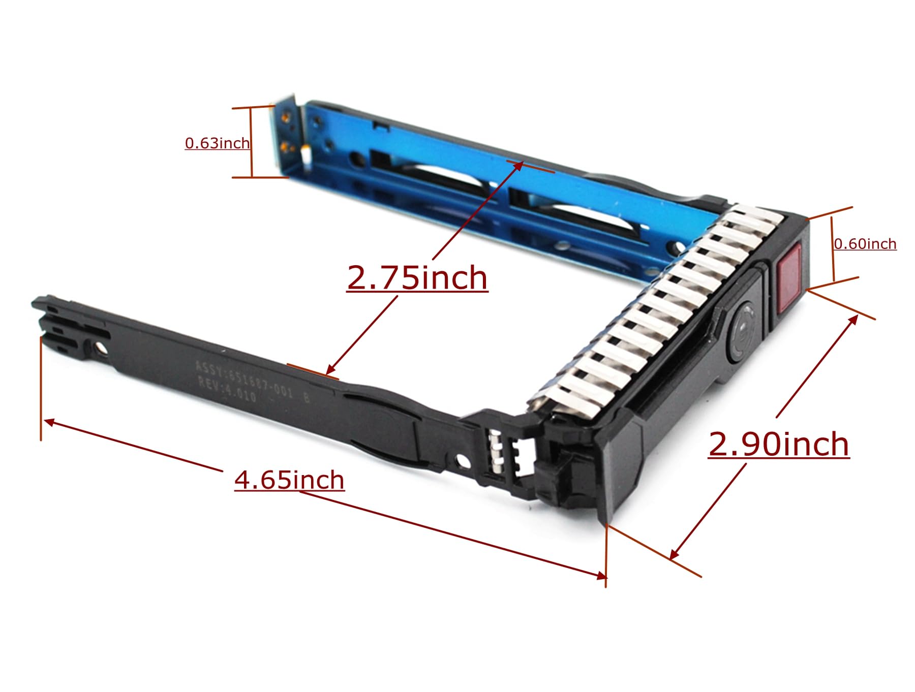 (5-pcs) 2.5inch SFF SAS SATA Drive Tray Caddy for 651687-001 651699 G9 Gen9 2.5" SAS SATA Tray DL380p DL360p DL160 DL560 385 G8 G9 Server Series