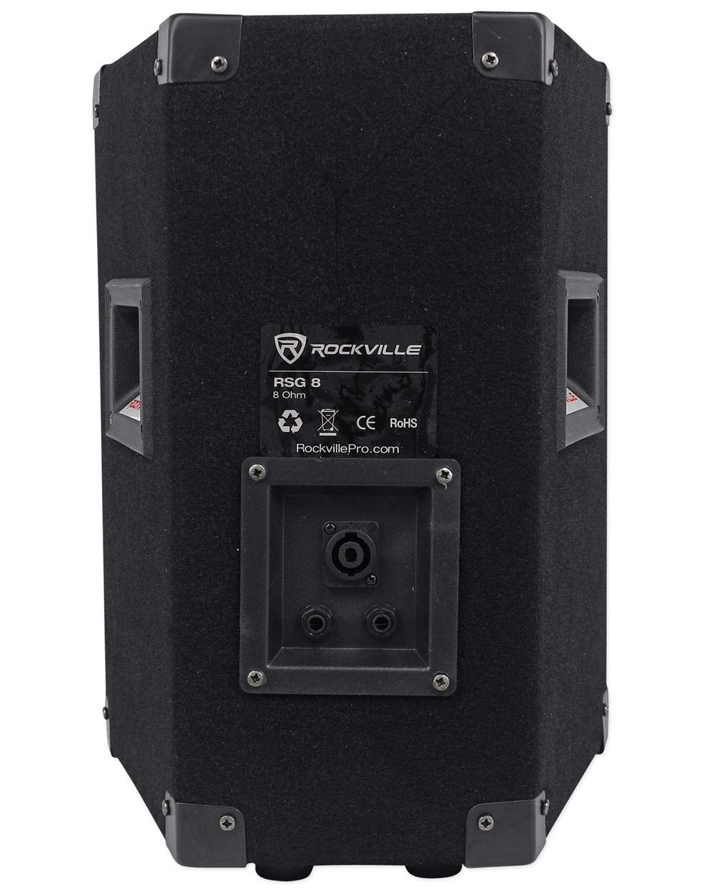 (2) Rockville RSG8 8 300 Watt 2-Way 8-Ohm Passive DJ/Pro PA Speaker