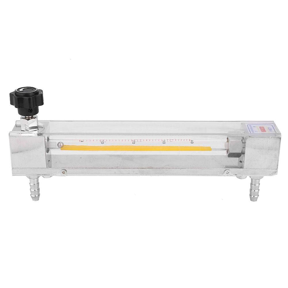 Water Liquid Flowmeter, LZB-6 Anticorrosion Glass Rotor Liquid Water Flow Meter for Acid & Alkaline Liquid 4-40L/H 1 MPa Suitable for Liquid, Acid, Alkaline Liquid