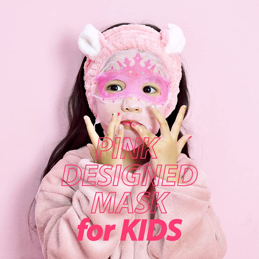 [ peach and ] Ballerina Face Mask Sheet for Kids, Children | Facial Mask made with 100% Cotton (5pcs)