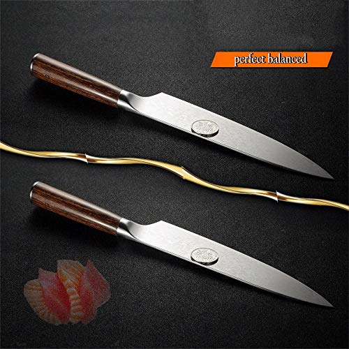 [8 Inch]Chef Knife,FANTECK Kitchen Knife Ultra Sharp Pro German High Carbon Stainless Steel Meat Sushi Fruit Vegetable Cutting Gyuto Cleaver Best Chef Knife[Gift Box]-Ergonomic Pakkawood Handle