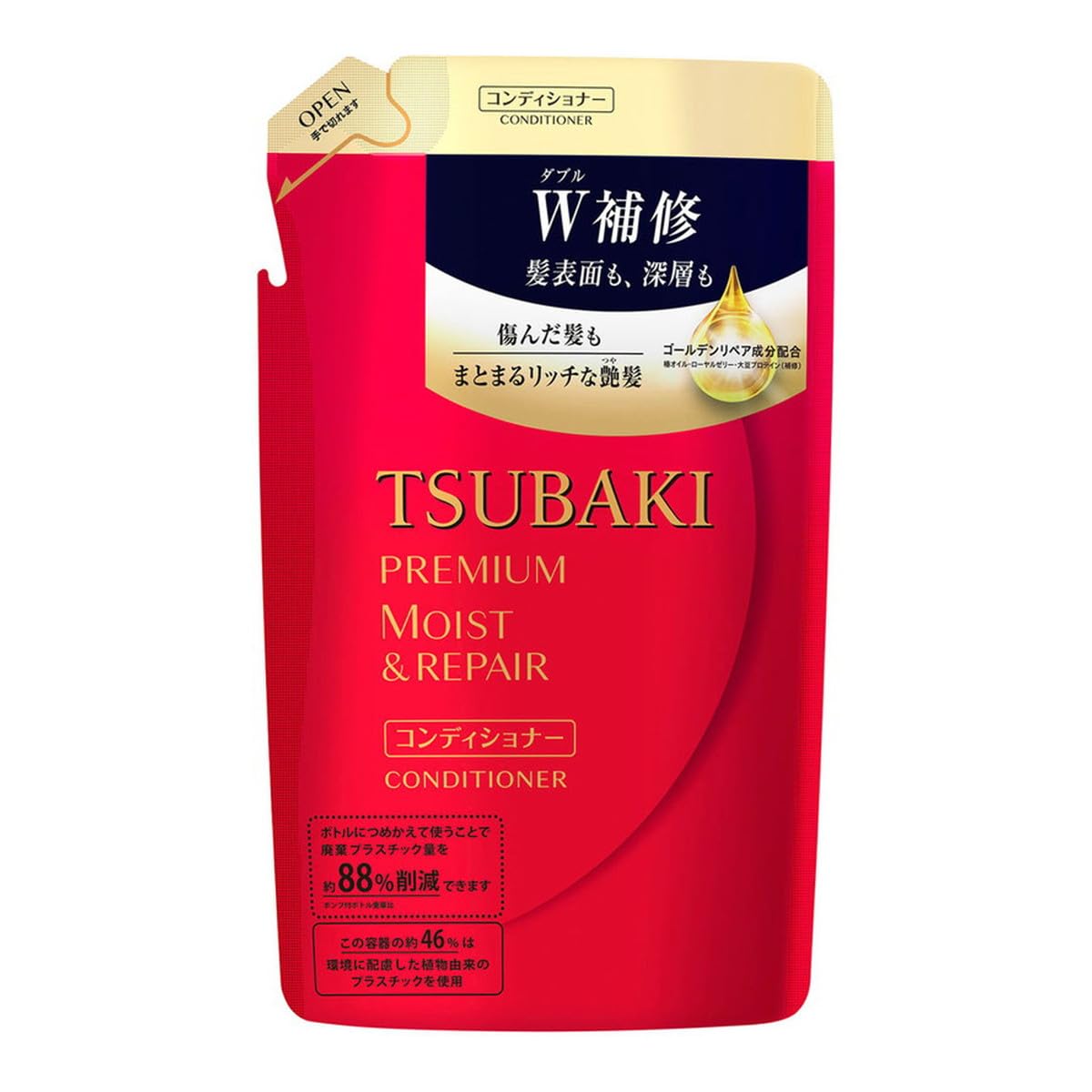 [Set of 4] TSUBAKI Premium Moist Hair Conditioner Refill 330ml