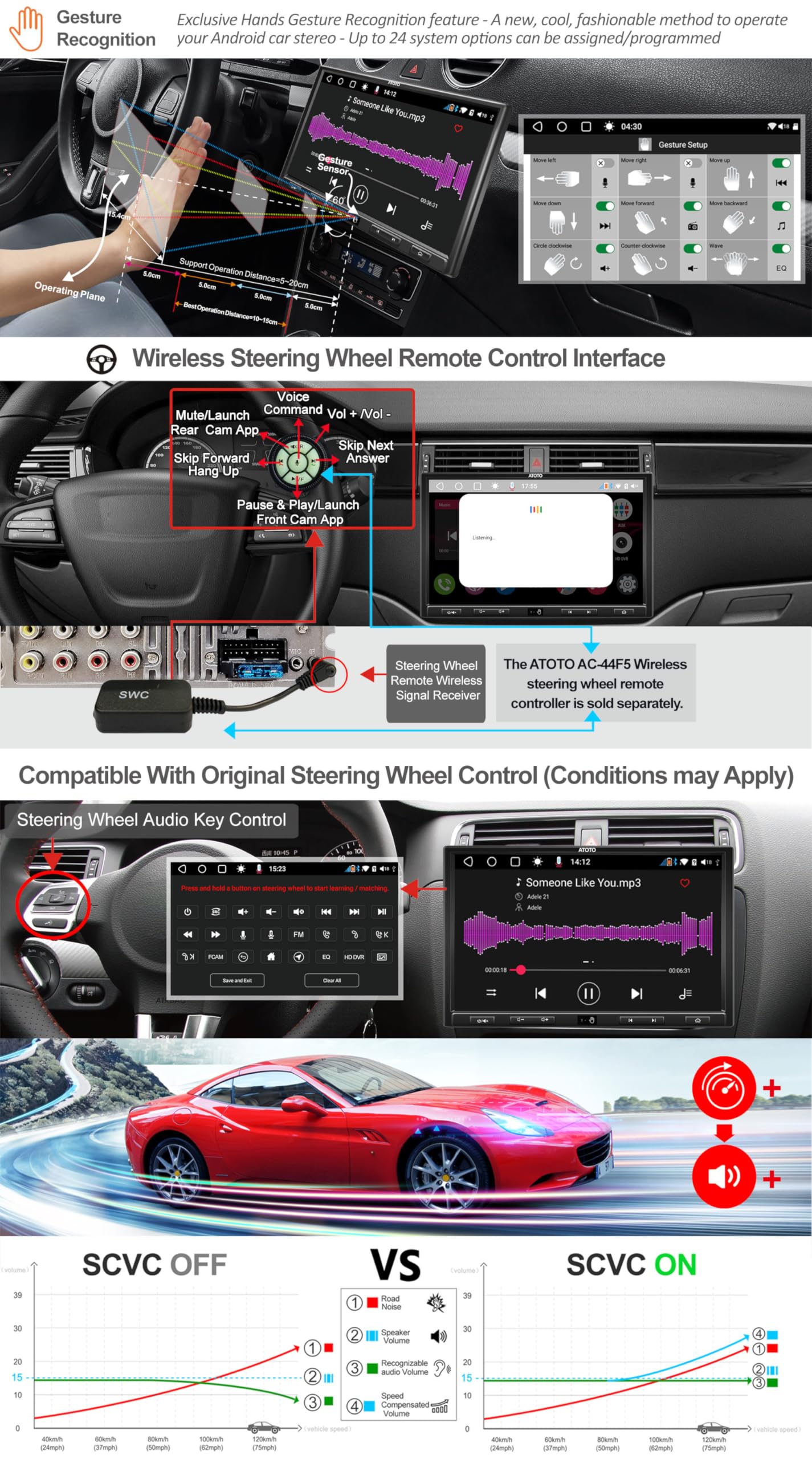 [10.1inch QLED Display] ATOTO S8 Ultra Plus in-Dash Video Receiver, Wireless Carplay & Android Auto,Dual Bluetooth w/aptX HD, VSV&LRV,Built-in 4G Cellular Modem,Gesture Operation,6GB+128GB,S8G2109UP-N