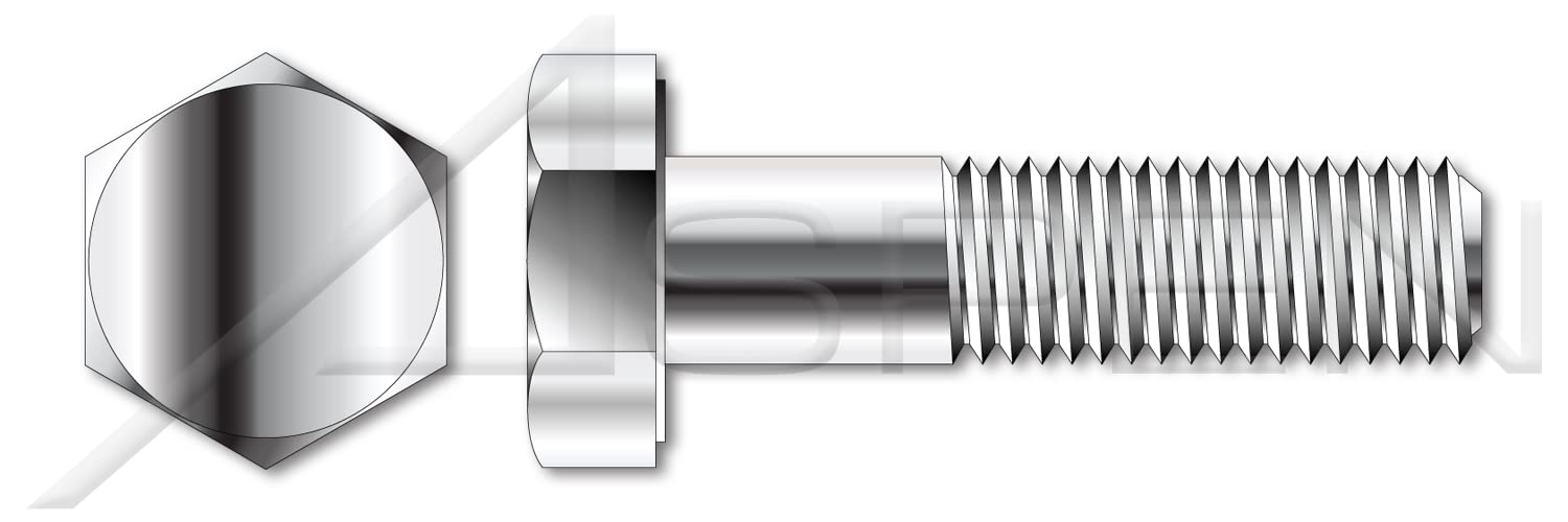 (5 pcs) M45-4.5 X 170mm, DIN 931 / ISO 4014, Metric, Hex Head Cap Screws Bolts, Part Thread, A2 Stainless Steel