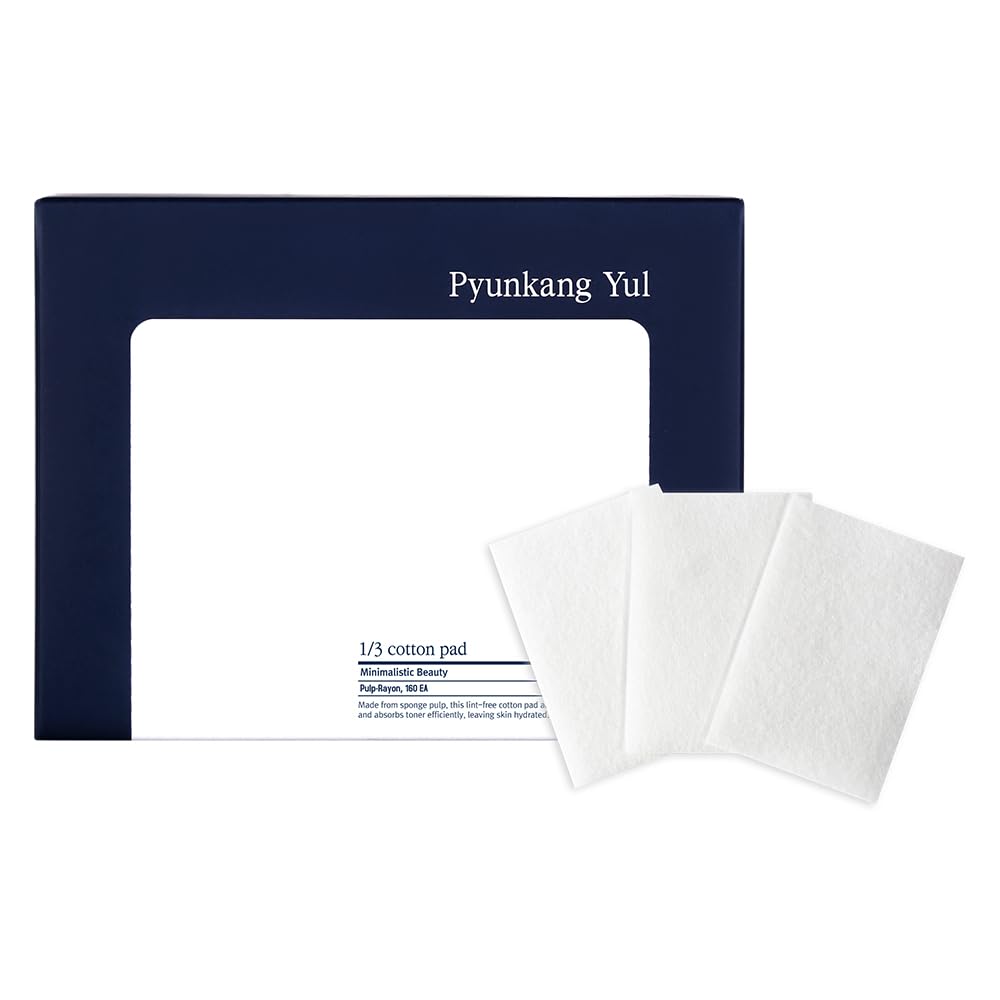 [PKY] Pyunkang Yul 1/3 Cotton Pad (160ea) / Gentle Cotton Pads, Skin-Friendly, Toner Application, Sensitive Skin, Korean Beauty, Thin & Soft Texture, Skincare essentialsB07TP2SMRD