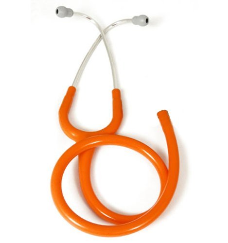 (Stethoscope Binaural) Replacement Tube by Reliance Medical compatible with Littmann® Classic II PEDIATRIC, Classic II SE, Select, Master Classic II, and Infant Stethoscope - ORANGE TUBING