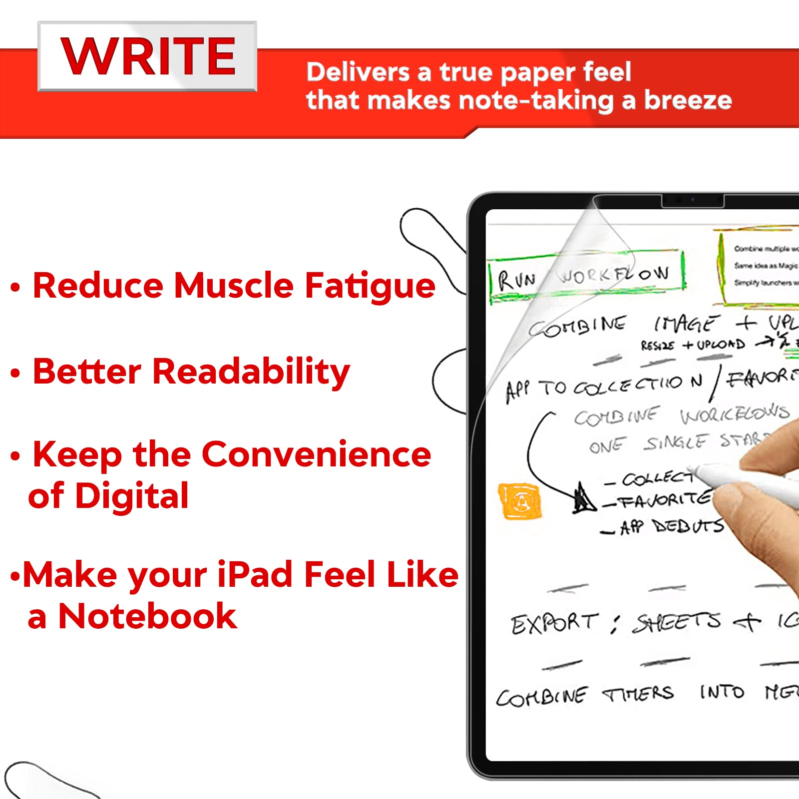 (2pack) ZOEGAA Paper Screen Protector for iPad Air 3 (2019) 10.5 inch,iPad Pro 10.5 inch (2017),iPad 10.5 Screen Protector Compatible with Apple Pencil Write, Draw and Sketch Like on Paper