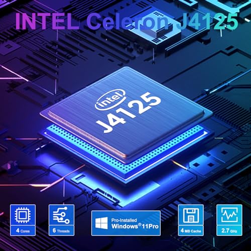 [1TB Stick PC] Mini PC Stick Windows 11 Pro,PC Stick Equipped 1TB SSD M.2 SATA 3 Storage,8GB RAM,Intel J4125 Processor,Support WiFi,BT,Auto Power on,Business/Travel Pocket Computer