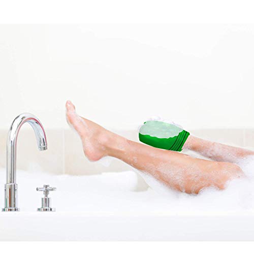 [Variety Pack] Korean Asian Exfoliating Washcloth - Scrubbing Cloth for Removing Dead Skin Callus, Cleaning Pores and Reducing Acne Breakout, Reusable (Green 4pcs + Red 4pcs)
