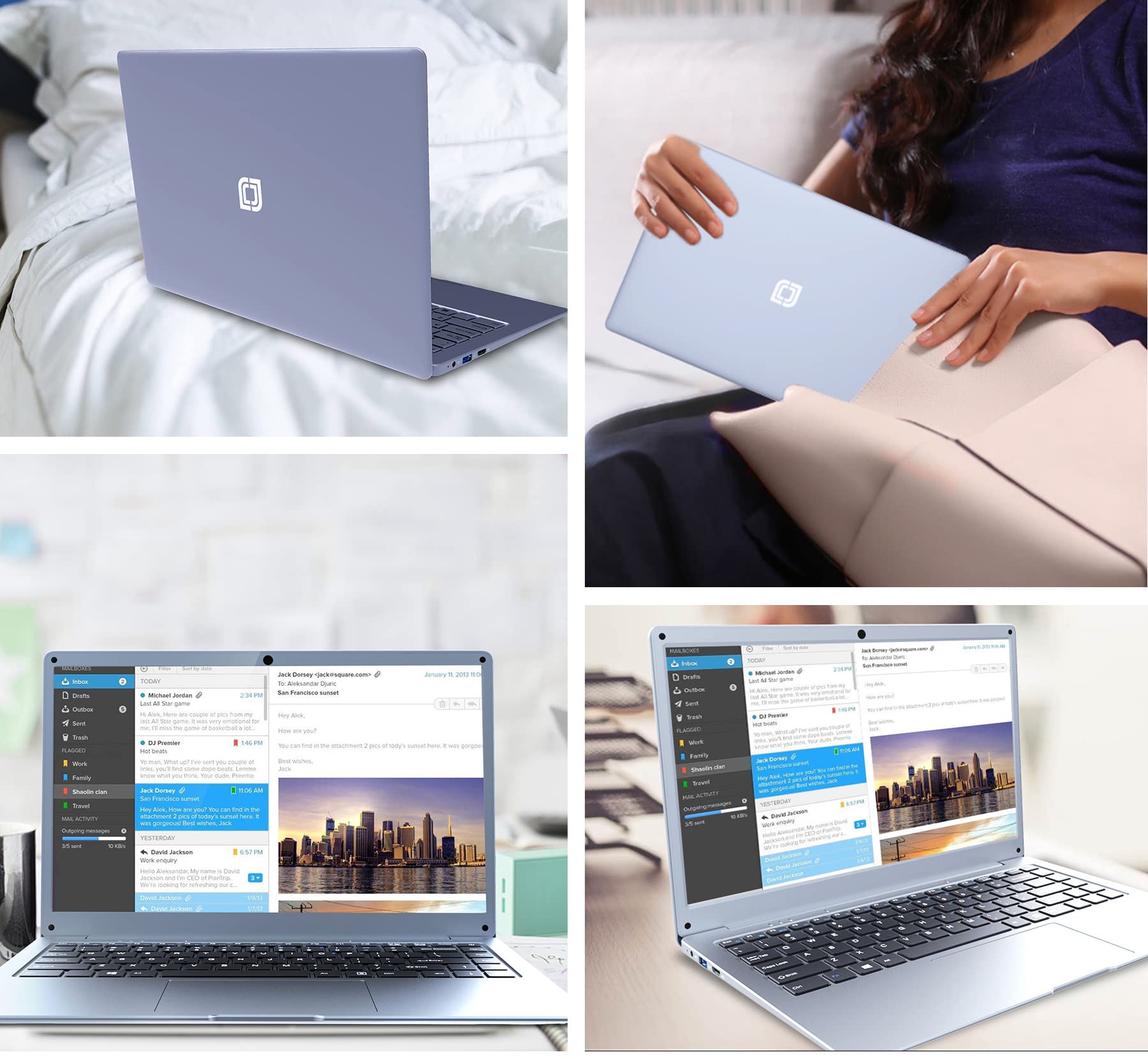 【MS 2019 Office/12GB 】 Jumper Laptop 14 Inch FHD Screen Notebook Celeron N4020(Quad core) Ultrabook 8GB RAM/256GB Dual Band WiFi Computer Lightweight and Portable (8G+256GB)
