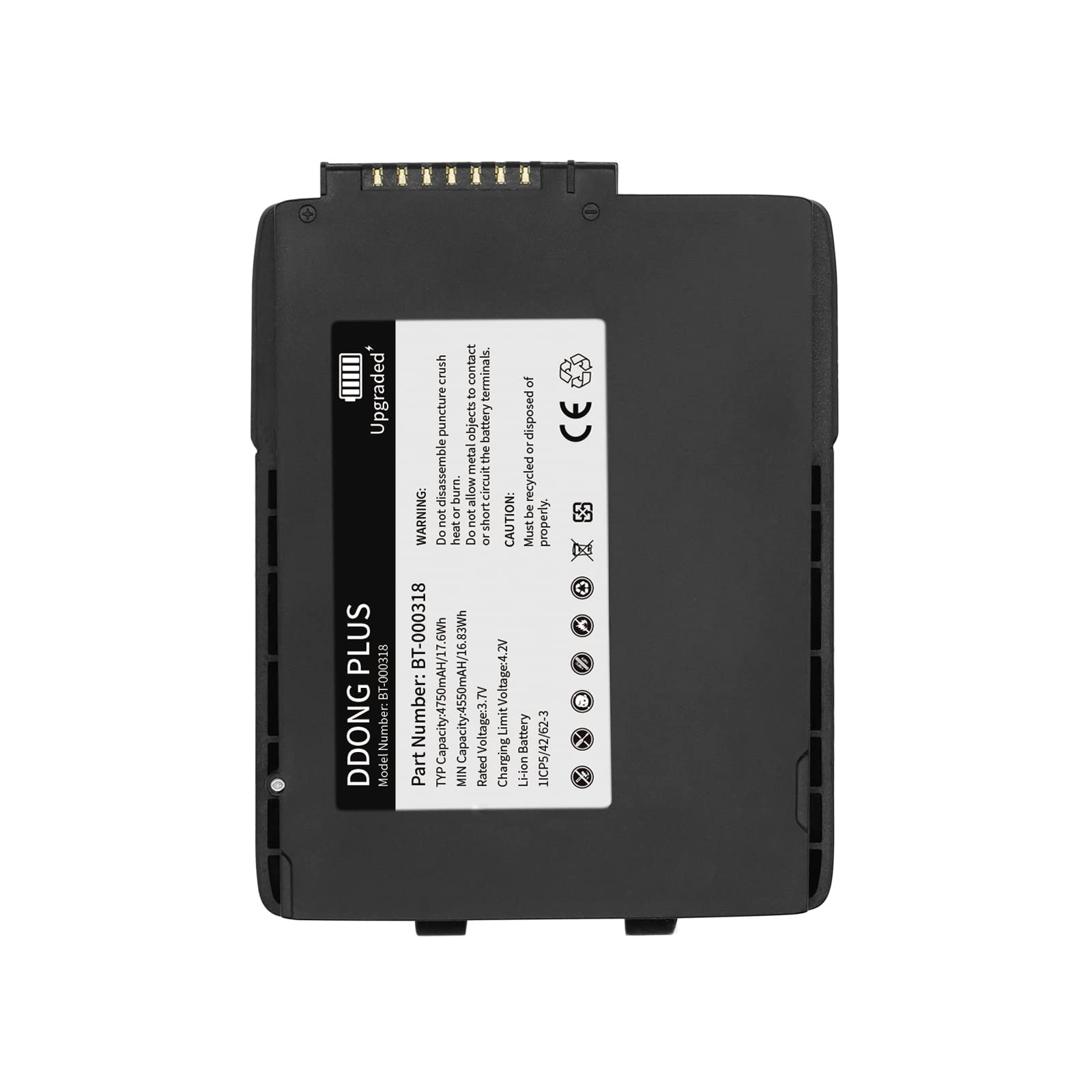 (2PCS) BT-000318 Battery TC70 Barcode Scanner Battery [Upgraded Capacity] for Motorola Symbol Zebra TC55 TC72 TC75 TC77 TC700H TC700K TC70X TC75X BT-000318-01 Barcode Scanner Replacement Battery