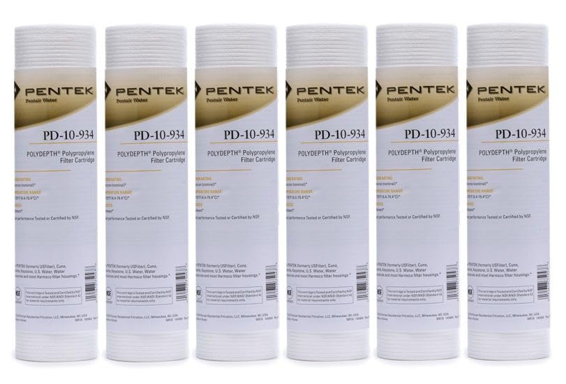 (Package Of 6) Pentek PD-10-934 Sediment Water Filter (Sold Individually)