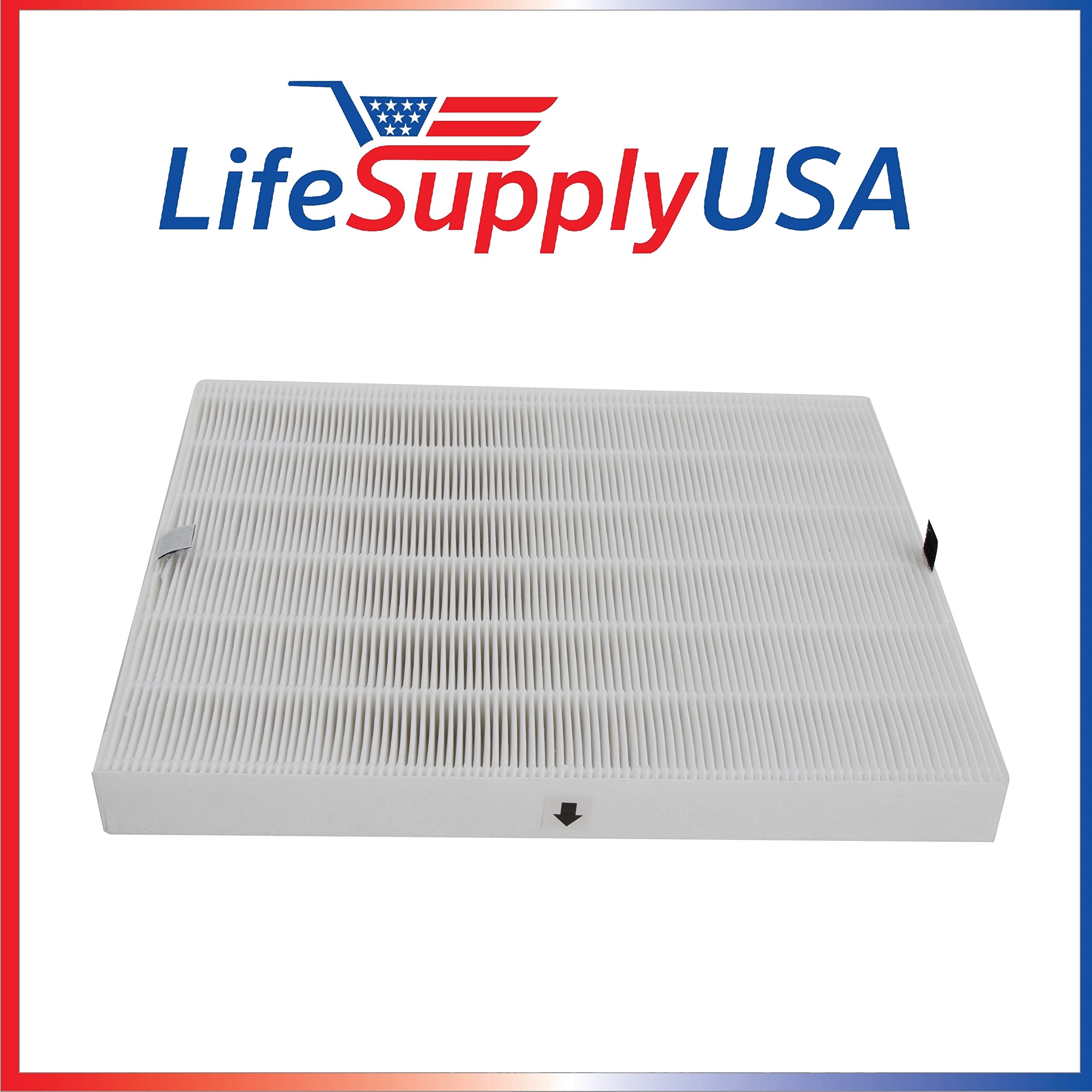 (2-Pack) True HEPA Air Cleaner Filter Replacement Set + 4 Odor Carbon Filters Compatible with Coway Airmega 200M AP-1512HH Mighty Air Cleaner # 3304899 by LifeSupplyUSA