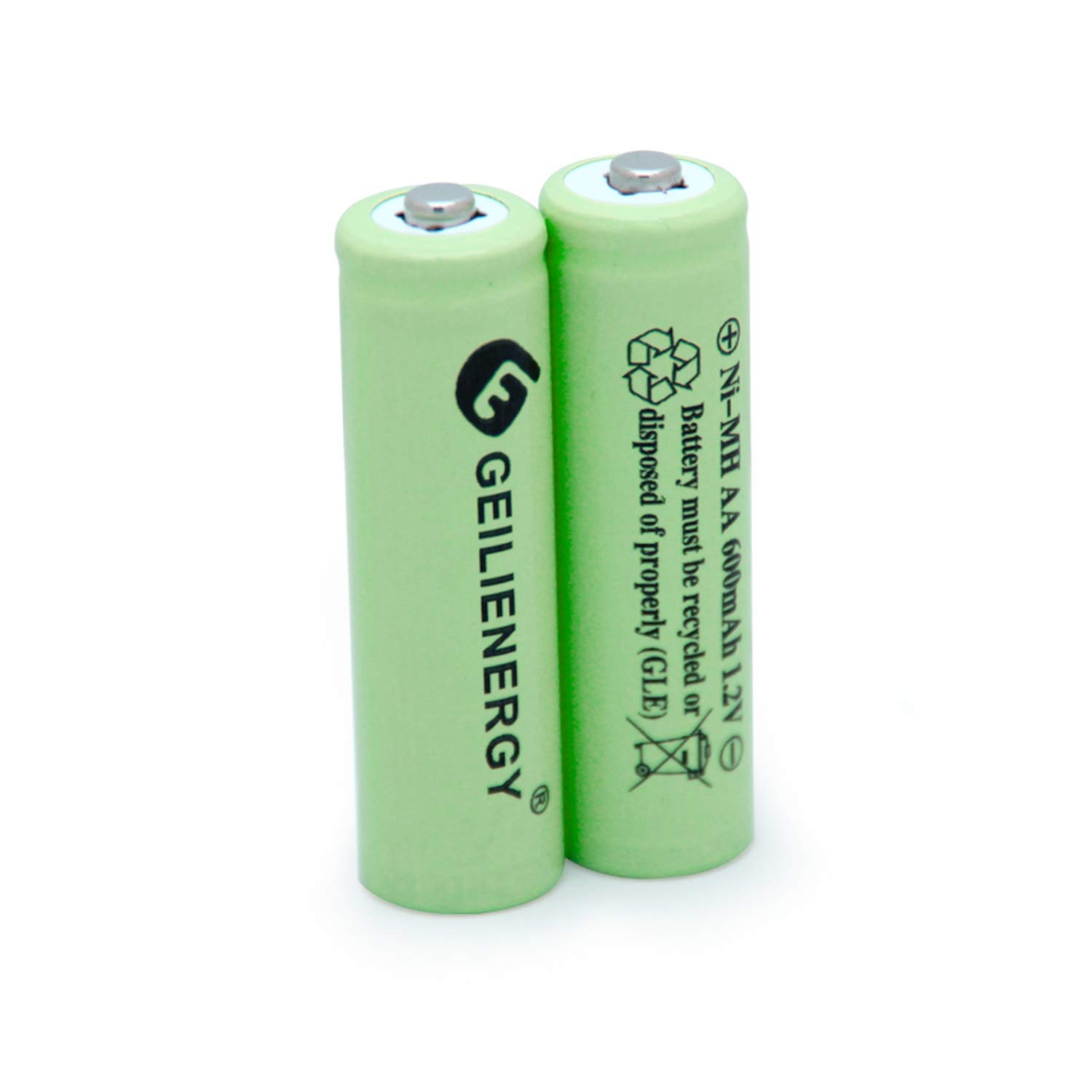 BAOBIAN AA 600mAh 1.2V NiMH Rechargeable Batteries for Solar Light,Solar Lamp,Garden Lights Green(4 PCS)