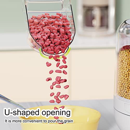 (Upgrade) XIYAO 20LBS Rice and Grain Storage Container, 360°Rotating Food Dispenser with Sealing Lid, Food Cereal Container Bins for Rice & Cereal Kitchen Storage