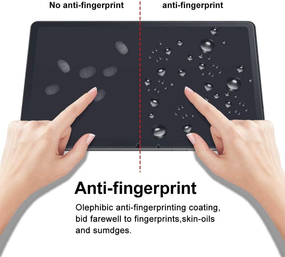 [2 Pack] Zeking Paperfeel Screen Protector Compatible with Samsung Galaxy Tab S8+/S8 Plus 12.4" (SM-X800/ X806), [Feel Like Paper Film Writing] Anti Glare Tablet PET Film for S-Pen