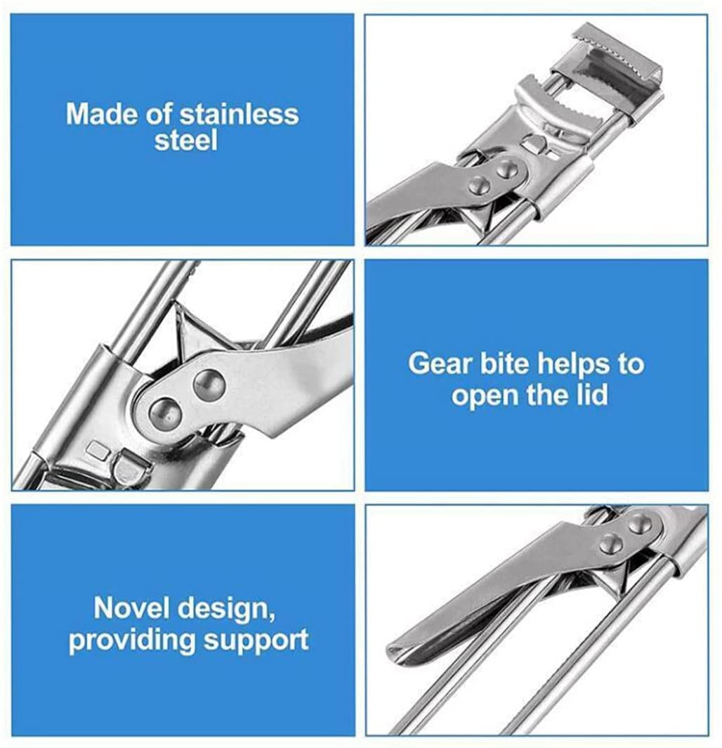 (2pcs) Master Opener Adjustable Jar & Bottle Opener, Adjustable Multifunctional Stainless Steel Can Opener Jar Lid Gripper, Manual Jar Bottle Opener Kitchen Accessories