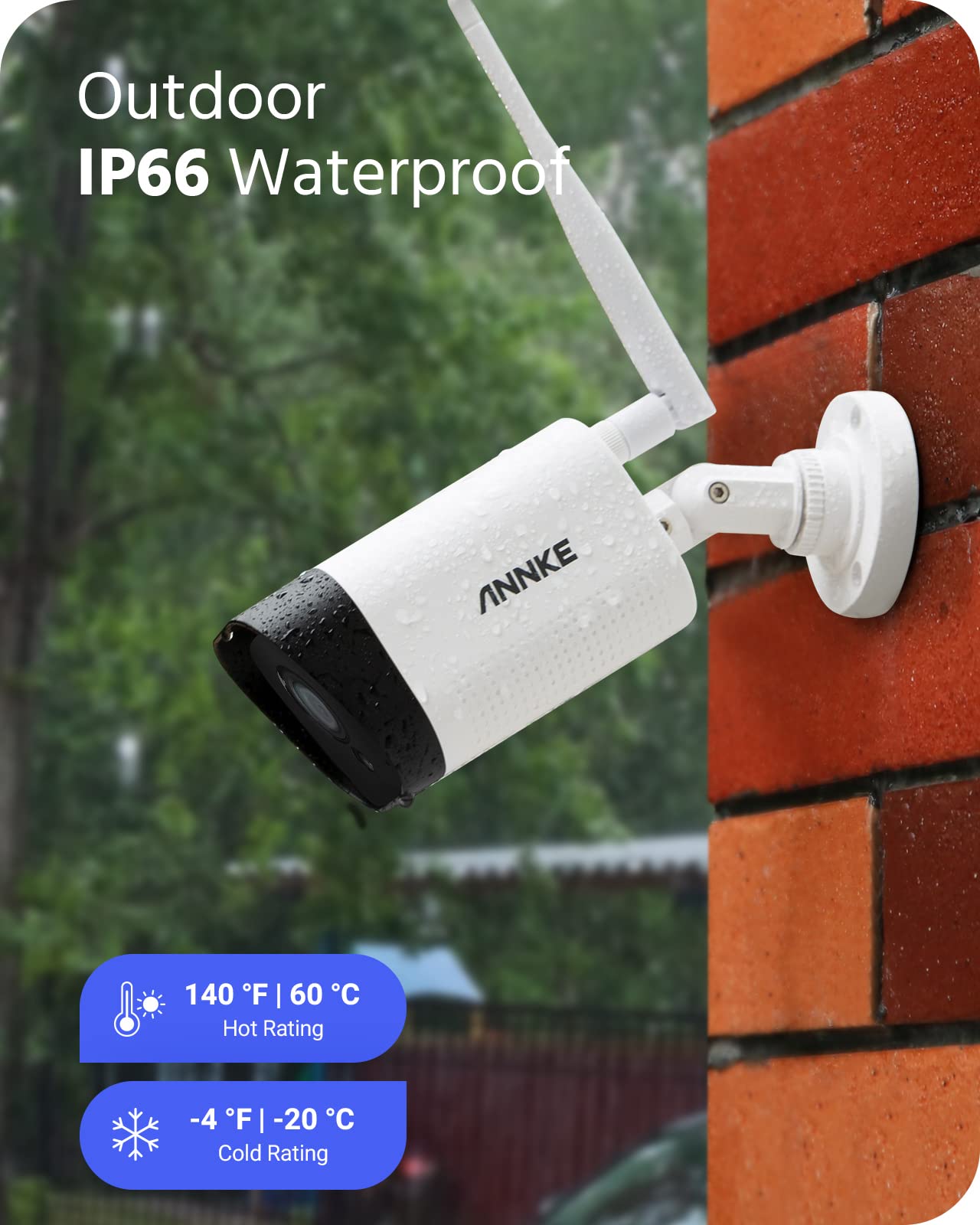 [Upgrade 2k]ANNKE WS300 8CH Wireless Security Camera System with 1TB Hard Drive and 8X 1296P Outdoor WIFI IP Cameras Video Surveillance System, Work with Alexa, AI Human Detection, 100ft Night Vision
