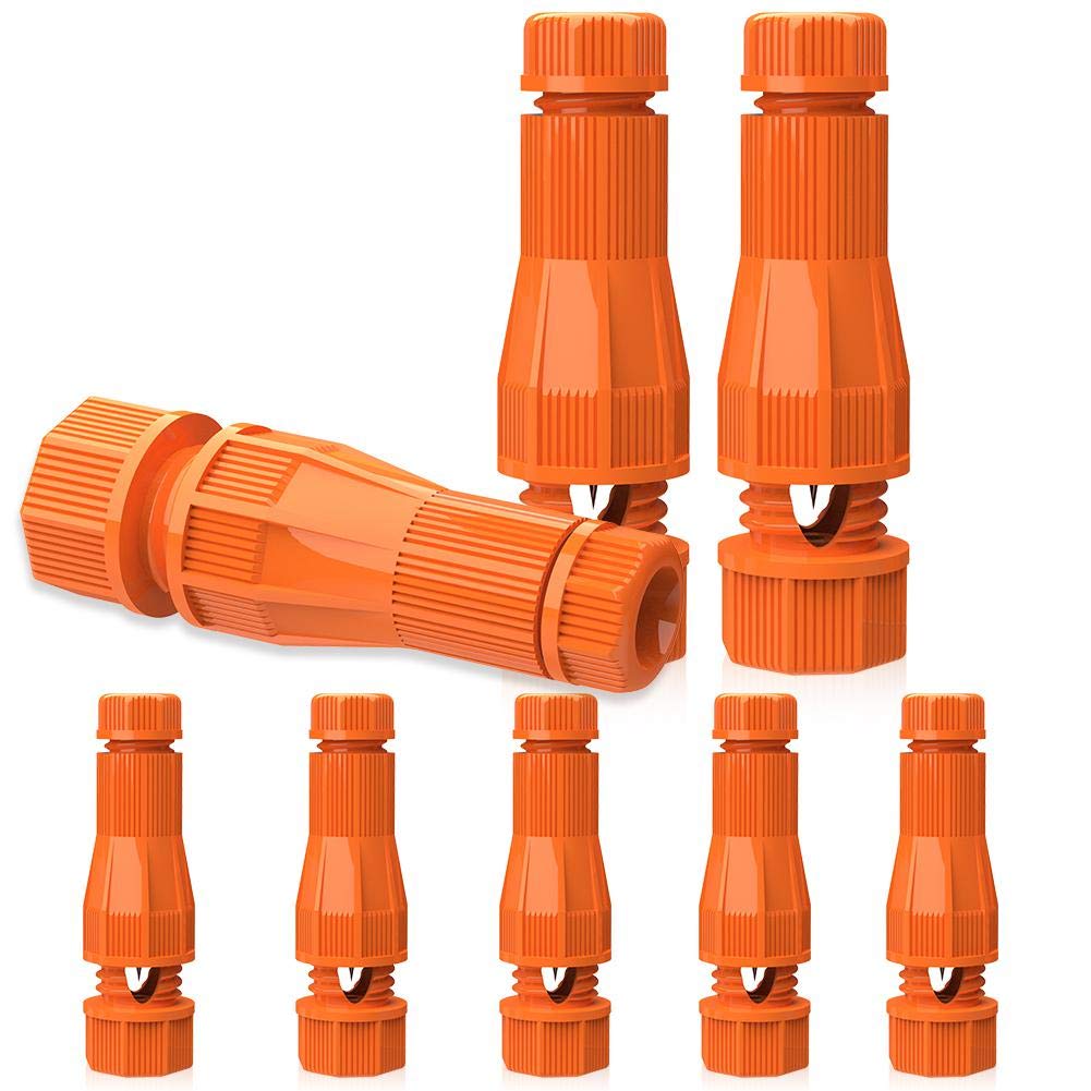 (8 Pack) Low Voltage Landscape Light Wire Connectors, JESLED 12-16 Gauge Landscaping Wire Cable Quick Connector, Low Voltage In-ground Lights Connectors for Outdoor Spotlight Pathway Lights