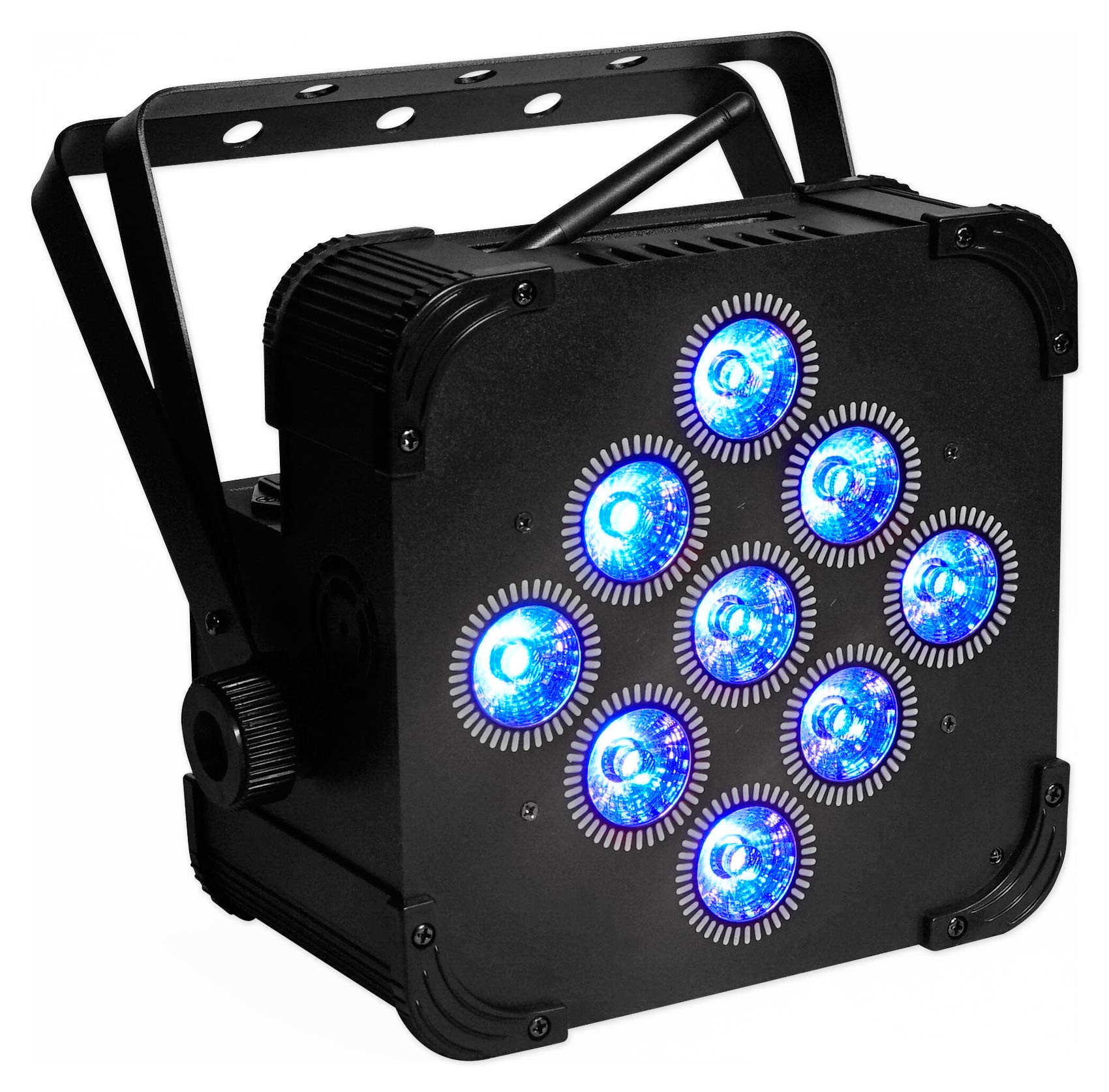 (8) Rockville Best PAR 60 Rechargable Par Can Wash Lights wWireless DMX+RGBWA+UV